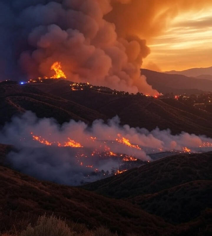The Canyon Fire: A Southern California Wildfire Threatens Communities ...